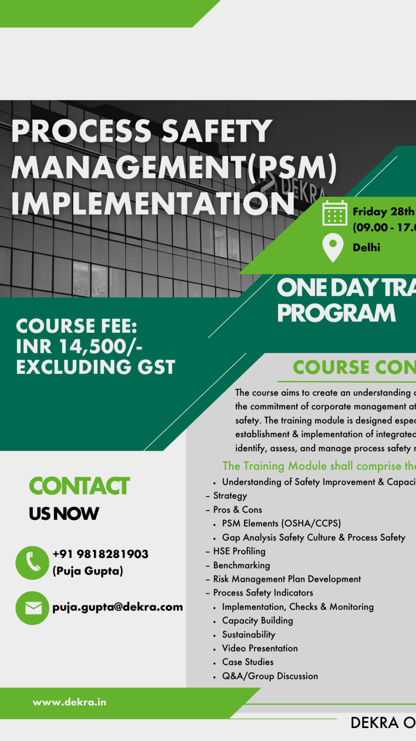 Process Safety Management(PSM) Implementation