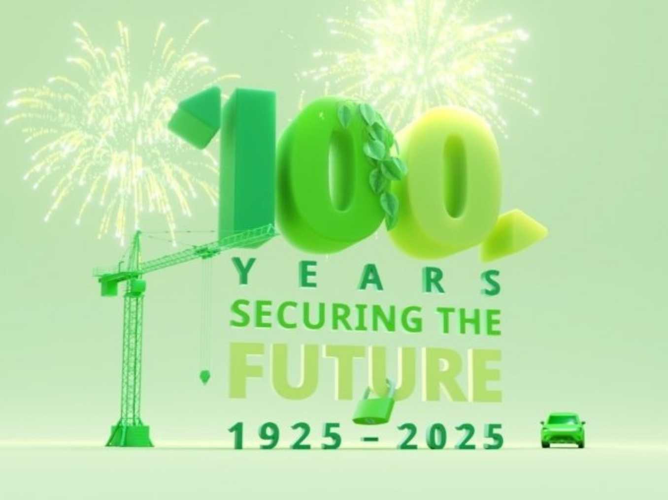 Keyvisual für Jubiläum 100 Jahre DEKRA